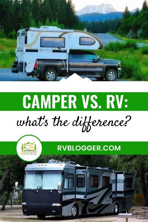 Whats The Difference Between A Motorhome RV And A Camper Rv Camper Motorhome