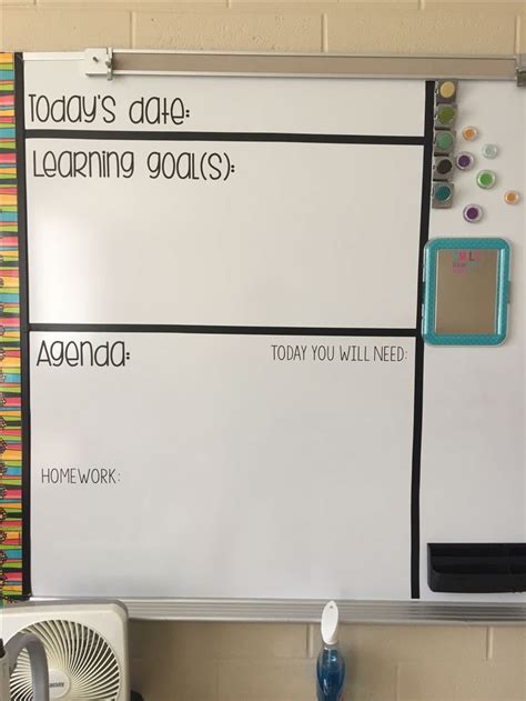 Agenda Board Teacher Classroom Teachers Room Classroom Goals