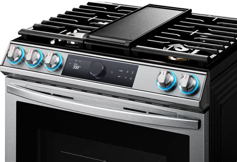 Samsung Nx60t8711ss 30 Inch Slide In Gas Smart Range With 5 Sealed