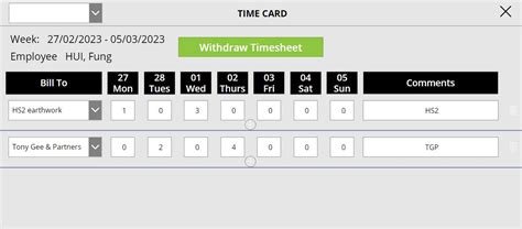 Github Mikehui1124 Weekly Timesheet Remake Online Timesheet For Office Users