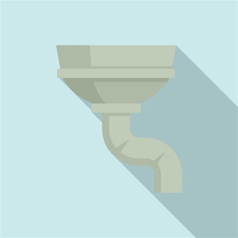 Premium Vector Concrete Gutter Icon Flat Illustration Of Concrete