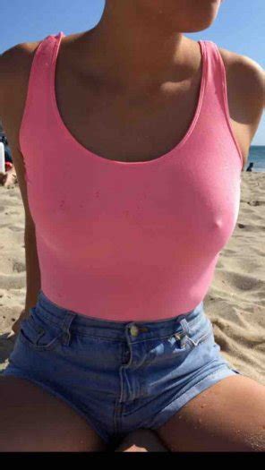 Busty Beach Babe Porn Pic
