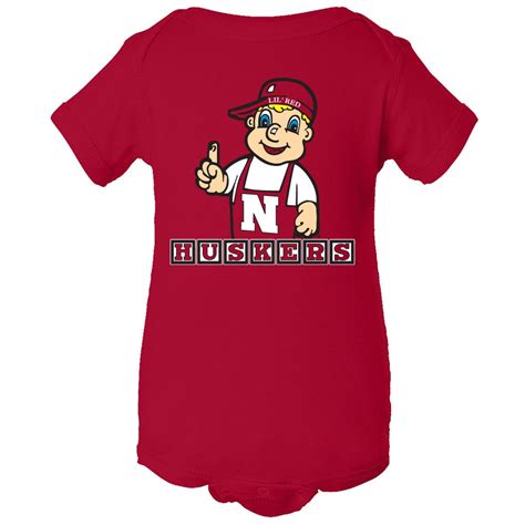 Nebraska Cornhuskers Bodysuit Infant Lil Red Huskers Youth Apparel