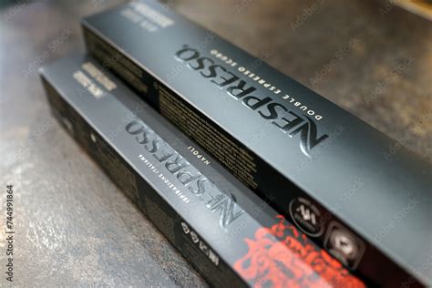 Kuala Lumpur Malaysia 12 Feb 2024 View Of A Store Display Of Colourful Nespresso Single Dose