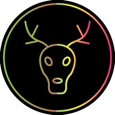 Stag Line Gradient Due Color Icon Design 43795785 Vector Art At Vecteezy