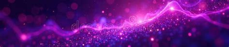 Electric Purple Energy Field With Sharp Highlights Vivid Glow Stock