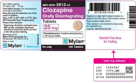 Clozapine Orally Disintegrating Tablet Pi