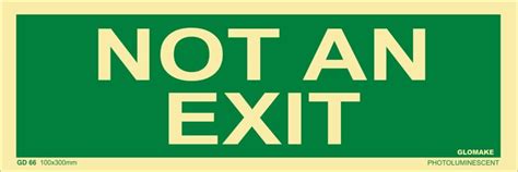 Kti Photo Luminescent Fire Exit Right Down Side Signage Size 100 X 300