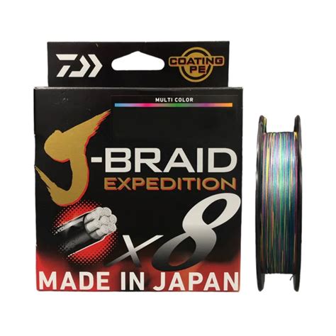 Daiwa Tresse J Braid Expedition X8 Multicolor 150m El Barrero Bass