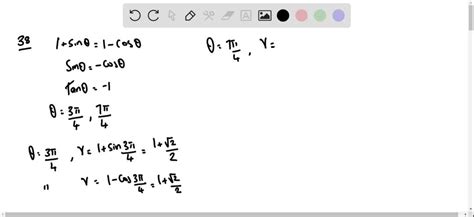 solved 37 42 find all points of intersection of the given curves r 1
