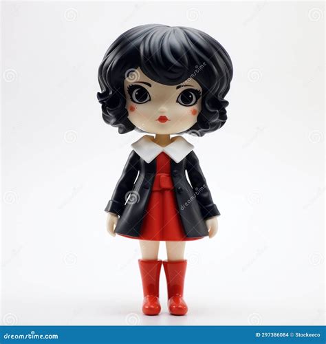 Stylistic Manga Inspired Crochet Doll With Curly Blue Green Hair Stock Photo Cartoondealer Com