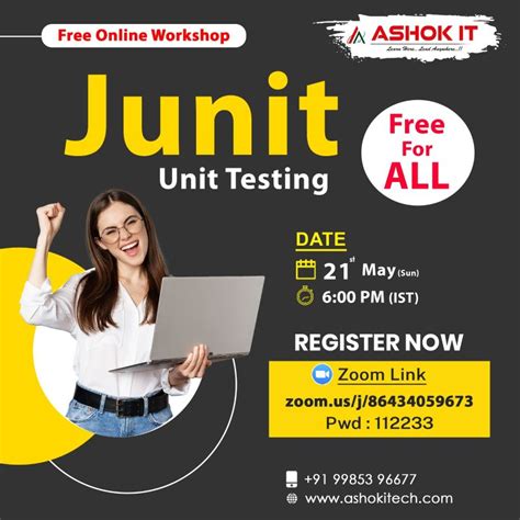 java junit unittesting workshop onlinetraining ashokit ashok it