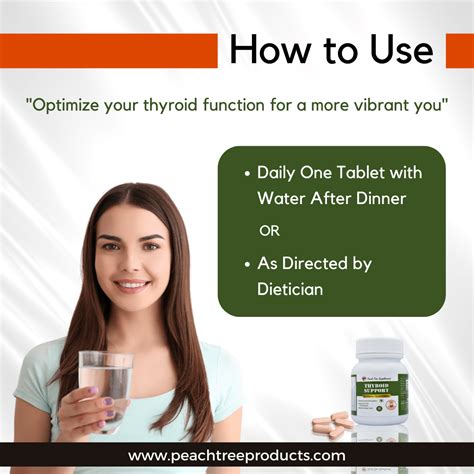 Peachtree Thyroid Support Supplements 30 Tablets For Heathy Thyroid Function Peachtree