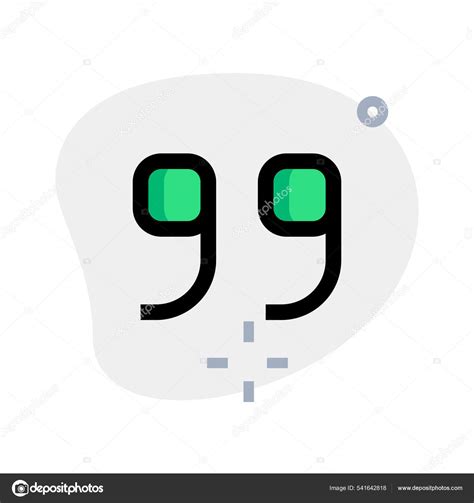 Closing Inverted Quotation Bracket Mark Used Highlight Dialogues Vector De Stock Por Get Net