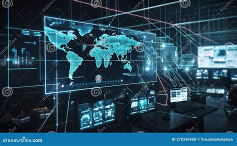 Ai Based Cybersecurity Threat Detection Stock Illustration Illustration Of Importance Machine