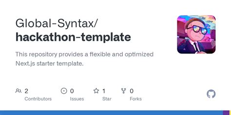 Github Global Syntaxhackathon Template This Repository Provides A Flexible And Optimized