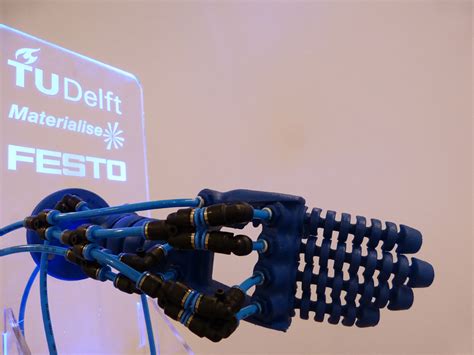 Rob Scharffs Soft Robotics Hand Responds To A Human Grip