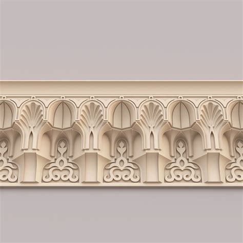 Classic Islamic Muqarnas Cornice Flippednormals