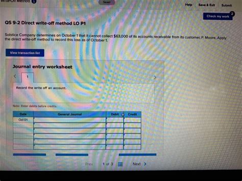 solved write on method 1 saved help save and exit submit check