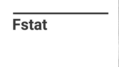 Fstat Guía Práctica De Uso Para Hallar Estadística F Youtube