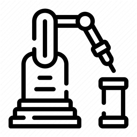 Industrial Robot Factory Industry Robotics Icon Download On