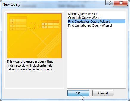 Access 2010 Queries How To Create A Find Duplicates Query