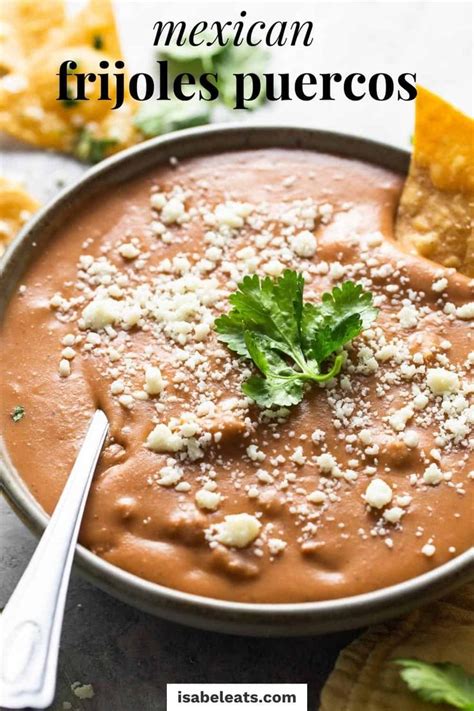 Frijoles Puercos Are A Creamy Mexican Dish Made With Refried Beans