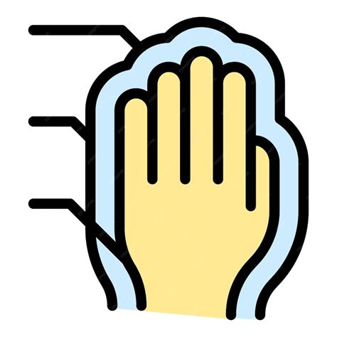 Premium Vector Palm Authorization Icon Outline Vector Biometric