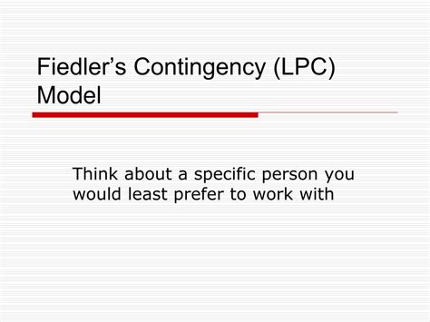 Ppt Situational Contingency Models Of Leadership Powerpoint Presentation Id 2283523