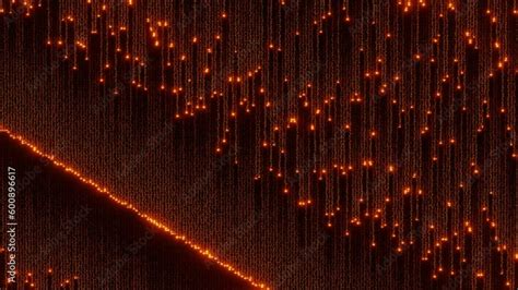 Matrix Text Code Falling Animation Matrix Rain As Procedural 3d