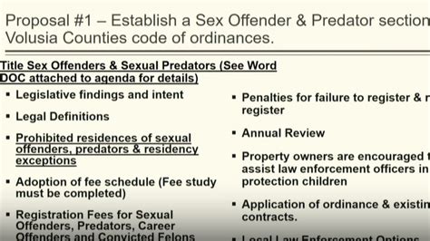 Volusia County Considering Greater Restrictions For Sex Offenders