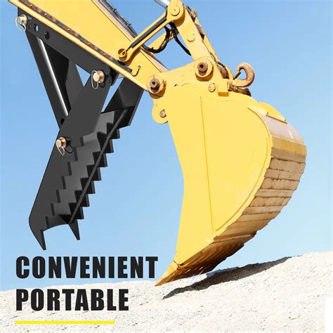 Vevor 21 Backhoe Thumb 1 2 Teeth Thickness Heavy Duty Excavator Thumb Black Steel Weld On