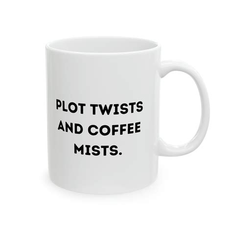 Reading Mug Plot Twists And Coffee Mists Etsy