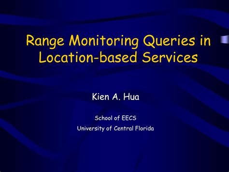 Ppt Range Monitoring Queries In Location Based Services Powerpoint