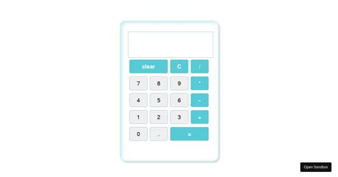 Reactjs Calculator Codesandbox