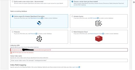 How To Connect Bedrock Knowledge Base With Opensearch Domain Arn