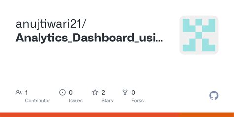 GitHub Anujtiwari Analytics Dashboard Using Python