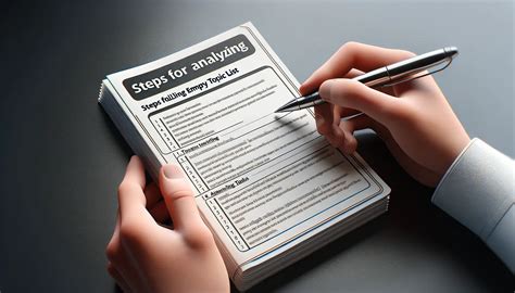 Effective Analysis Strategies For Empty Topic Lists Style Expert