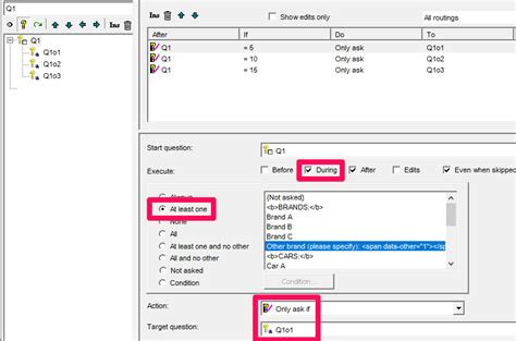 add text boxes next to responses in a response block askia help