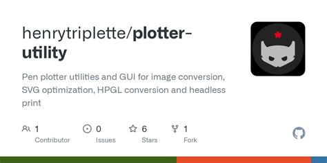 github henrytriplette plotter utility pen plotter utilities and gui