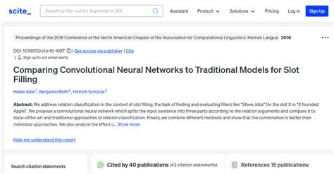 Comparing Convolutional Neural Networks To Traditional Models For Slot Filling