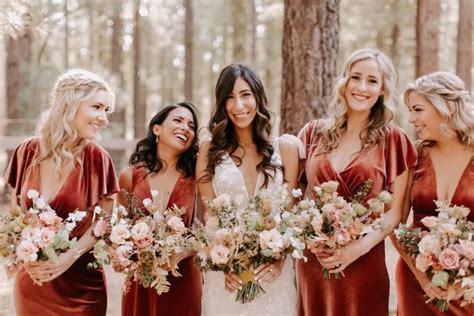 Where To Find Velvet Bridesmaid Dresses How To Style Them