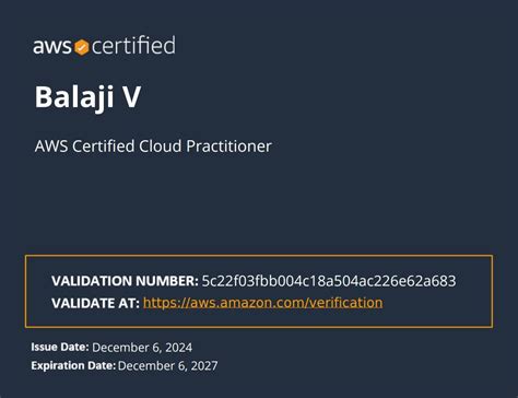 Thrilled To Announce That Ive Earned My Aws Cloud Practitioner Certification Balaji V