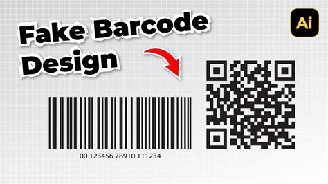 Make A Fake Barcode For Design Collection In Illustrator Youtube