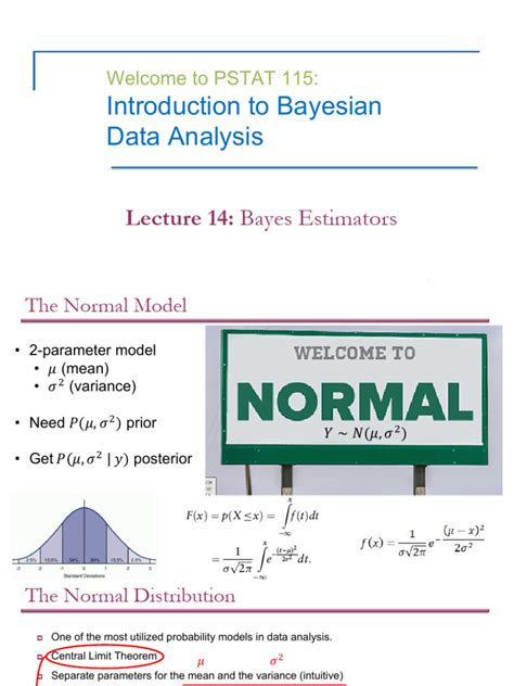 Lecture 14 Bayes Estimators Pdf Normal Distribution Bayesian