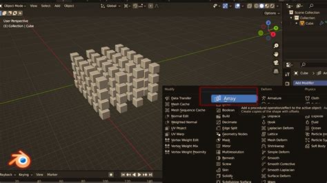 Chapter 7 Blender 3d Essentials Array Modifier Youtube