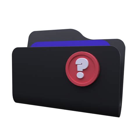 Unique 3d Rendering Empty Folder Icon Simplerealistic Illustration