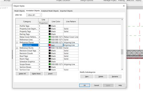issue with reference plane green dashed lines of one view appearing on all views autodesk