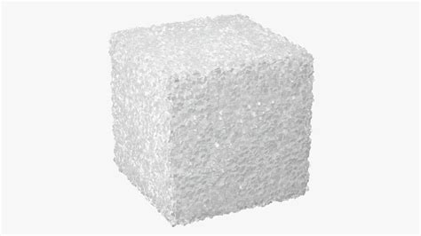 White Sugar Cube 1x1x1cm 3d Model 15 3ds Blend C4d Fbx Max Ma