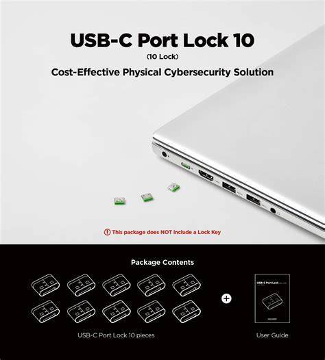 Smart Keeper USB C Port Lock Computer Security Laptop Security